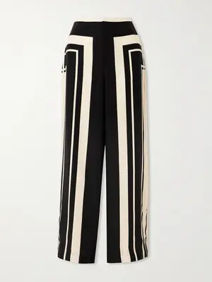 SIR. Pietra Printed Silk-crepe Wide-leg Trousers - Multi