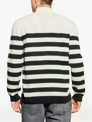 Balmain Striped Turtleneck Sweater