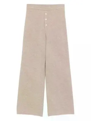 Guest In Residence Cashmere Straight-leg Trousers - Neutrals