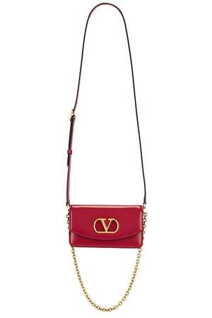 Valentino Garavani Vain Small Clutch - Rosso