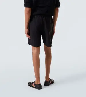 Commas Name Linen Shorts