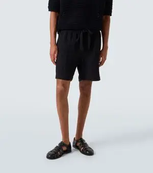 Commas Name Linen Shorts