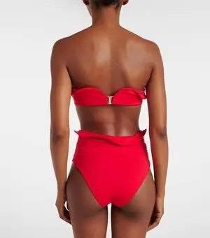 Magda Butrym Floral Applique Bikini Top