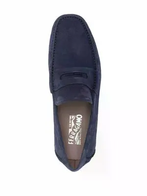 FERRAGAMO Newton Suede Driver Shoes