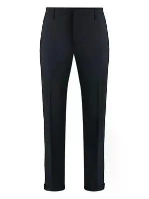 DONDUP Roll-up Cuffs Tailored Trousers - Blue