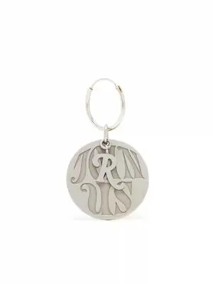 Raf Simons Tone Circular Charm Single Earring