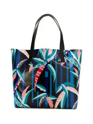 MSGM Graphic Print Tote Bag - Black