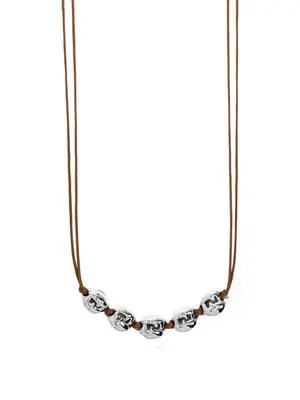 Fendi Oval Link Cord Necklace