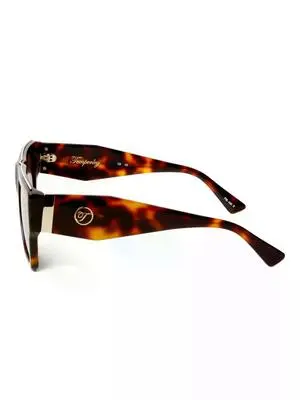TEMPERLEY LONDON Temperley London Blondie Geometric Acetate Sunglasses Brown
