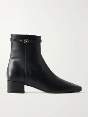 TOD'S Leather Ankle Boots - Black