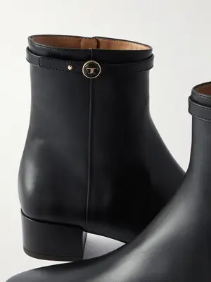 TOD'S Leather Ankle Boots - Black