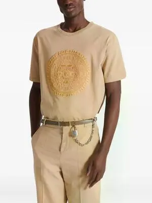 Balmain Engraved Leather Belt