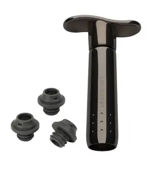 LE CREUSET Wa-137 Wine Pump And Stoppers - Silver