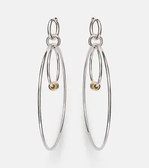 SPINELLI KILCOLLIN Sterling And 18kt Yellow Gold Hoop Earrings - Silver