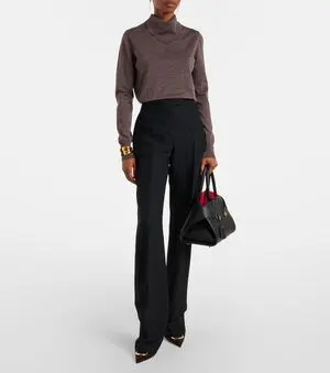 FERRAGAMO Hug Leather Tote Bag - Black