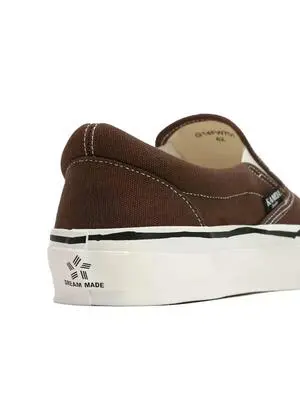 KAMIYA Cornell Slip-on Canvas Sneakers - Brown