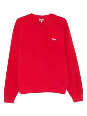 Kenzo Crewneck Floral Print Cotton Sweatshirt