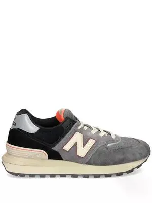NEW BALANCE 574 Panelled Lace-up Sneakers - Grey
