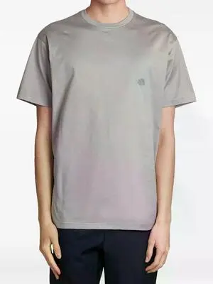 LOW BRAND Embroidered-logo T-shirt - Grey