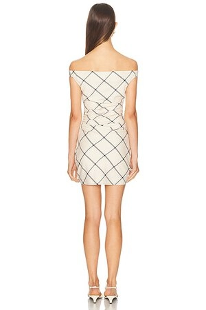 Simkhai Off Shoulder Mini Dress - Eggshell Multi