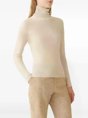 Fabiana Filippi Sequin Embellished Roll Neck Jumper