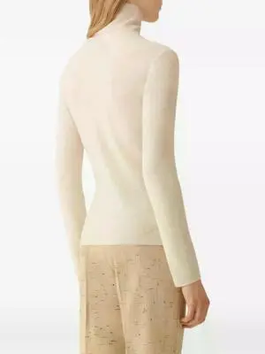 Fabiana Filippi Sequin Embellished Roll Neck Jumper
