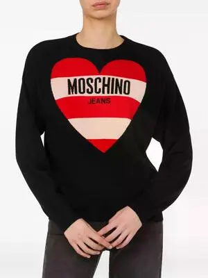 Moschino Heart Intarsia Sweater