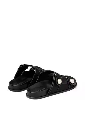 JIMMY CHOO Fayence Sandals With Jc Pearls