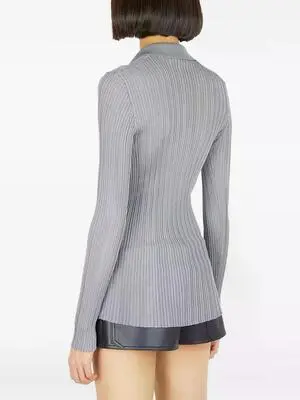 DURAZZI MILANO Ribbed Polo-neck Top