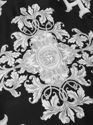 Versace Baroque-print Silk Shirt