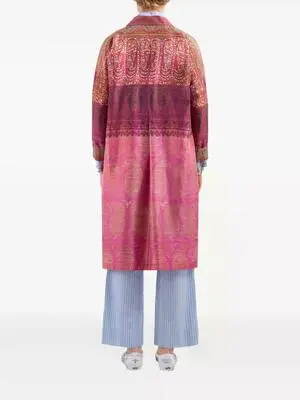 PIERRE-LOUIS MASCIA Paisley-print Double-breasted Coat