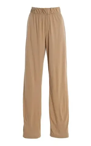 Eterne Cotton-Blend Lounge Pants Brown