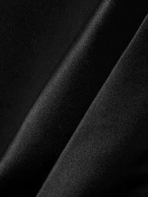 Solace London Ulla Crepe And Draped Twill Gown - Black