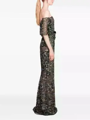 Marchesa Climbing Vine Gown