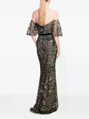 Marchesa Climbing Vine Gown