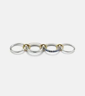 SPINELLI KILCOLLIN Janssen Sg 18kt Gold And Sterling Ring With Sapphires
