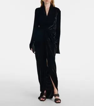 Rick Owens Ruched Gown