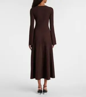 Simkhai Genna Ribbed-knit Midi Dress