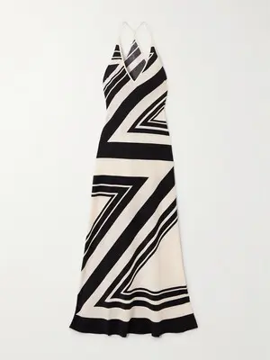 SIR. Pietra Printed Silk Maxi Dress Multi