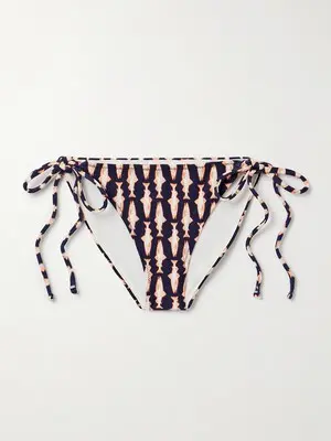 La DoubleJ Printed Bikini Briefs - Blue