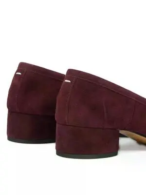 MAISON MARGIELA Tabi Block Heel Suede Pumps