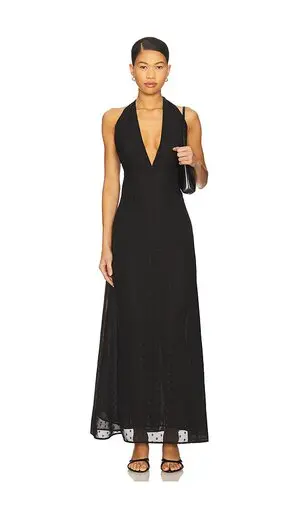 AFRM Odenah Clip Dot Maxi Dress