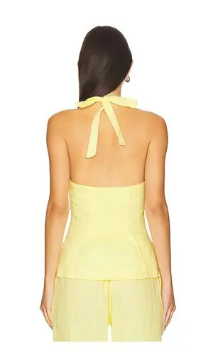 AEXAE Halter Top - Yellow