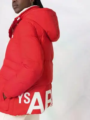 YVES SALOMON Logo-print Padded Coat