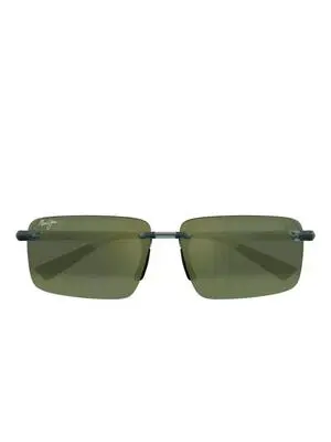 Maui Jim Laulima Rimless Square-frame Sunglasses - Green