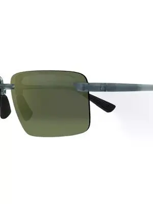 Maui Jim Laulima Rimless Square-frame Sunglasses - Green