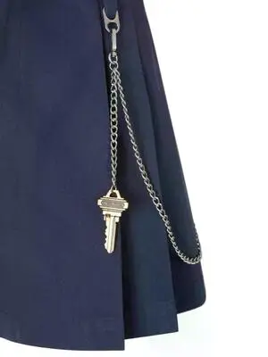 Alexander Wang Pleated Skorts With Chain Detail - Blue