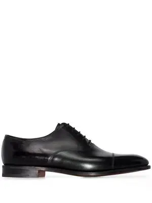 John Lobb City Ii Leather Oxford Shoes - Black