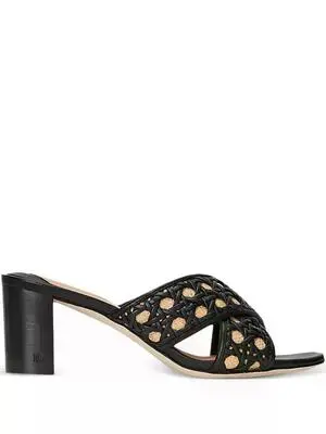 Ralph Lauren Woven Cross-strap Heeled Sandals