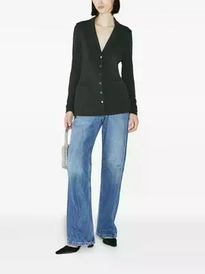 Rabanne V-neck Shirt With Press-stud Fastening